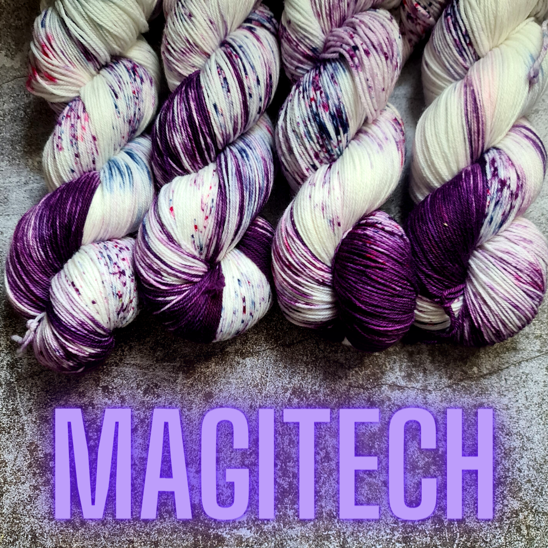 Magitech hand dyed yarn - GamerCrafting Yarns