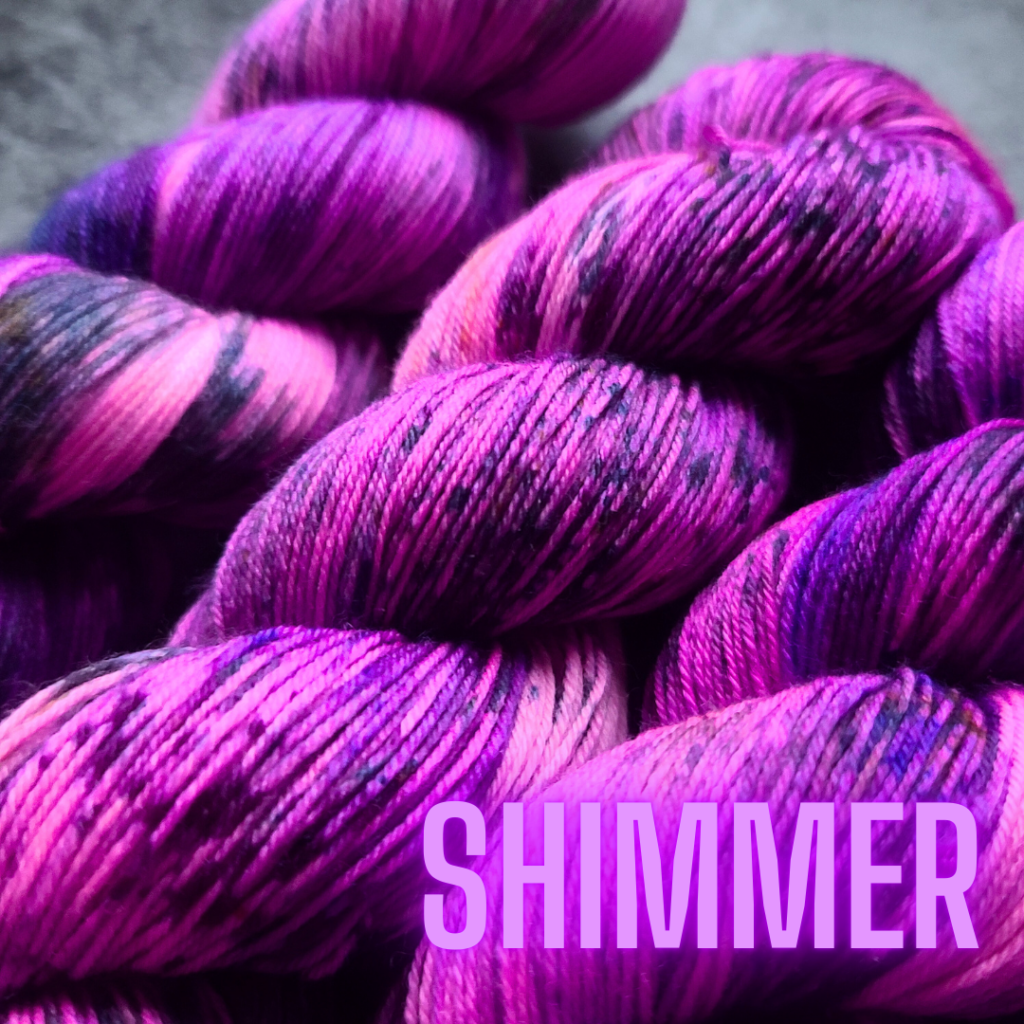 Shimmer Arcane hand dyed yarn - GamerCrafting Yarns