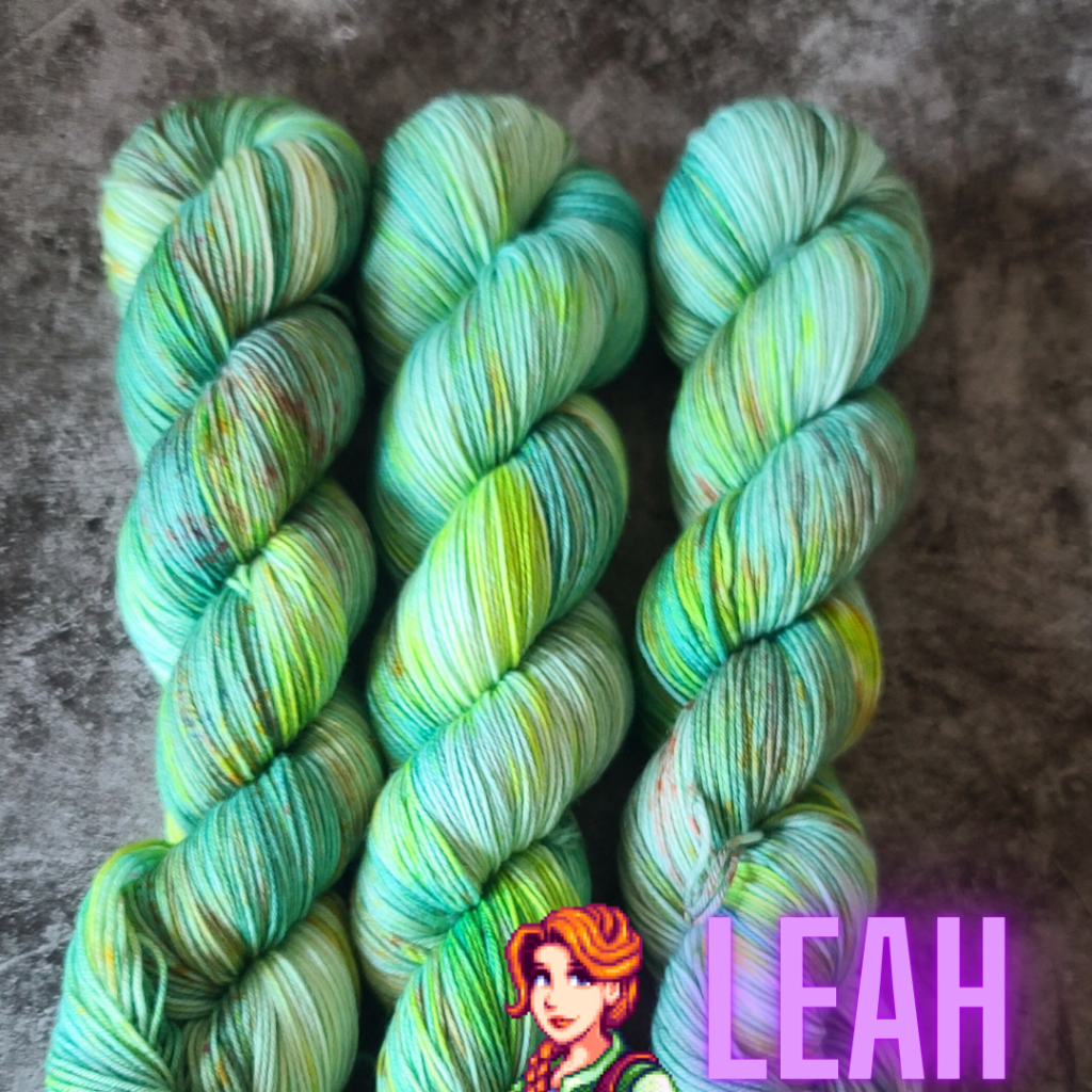 Leah Stardew Valley hand dyed yarn - GamerCrafting Yarns