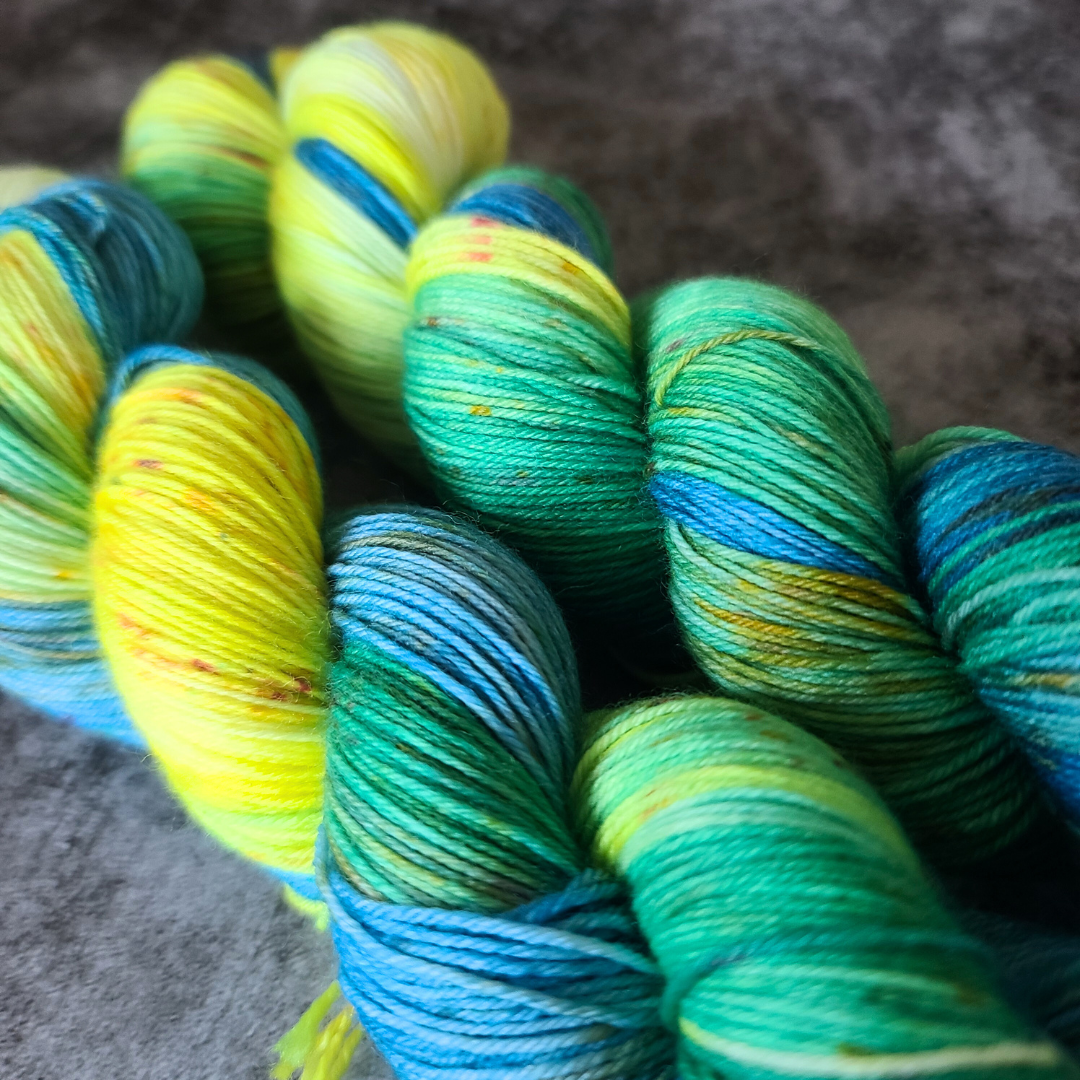 Sam Stardew Valley hand dyed yarn - GamerCrafting Yarns