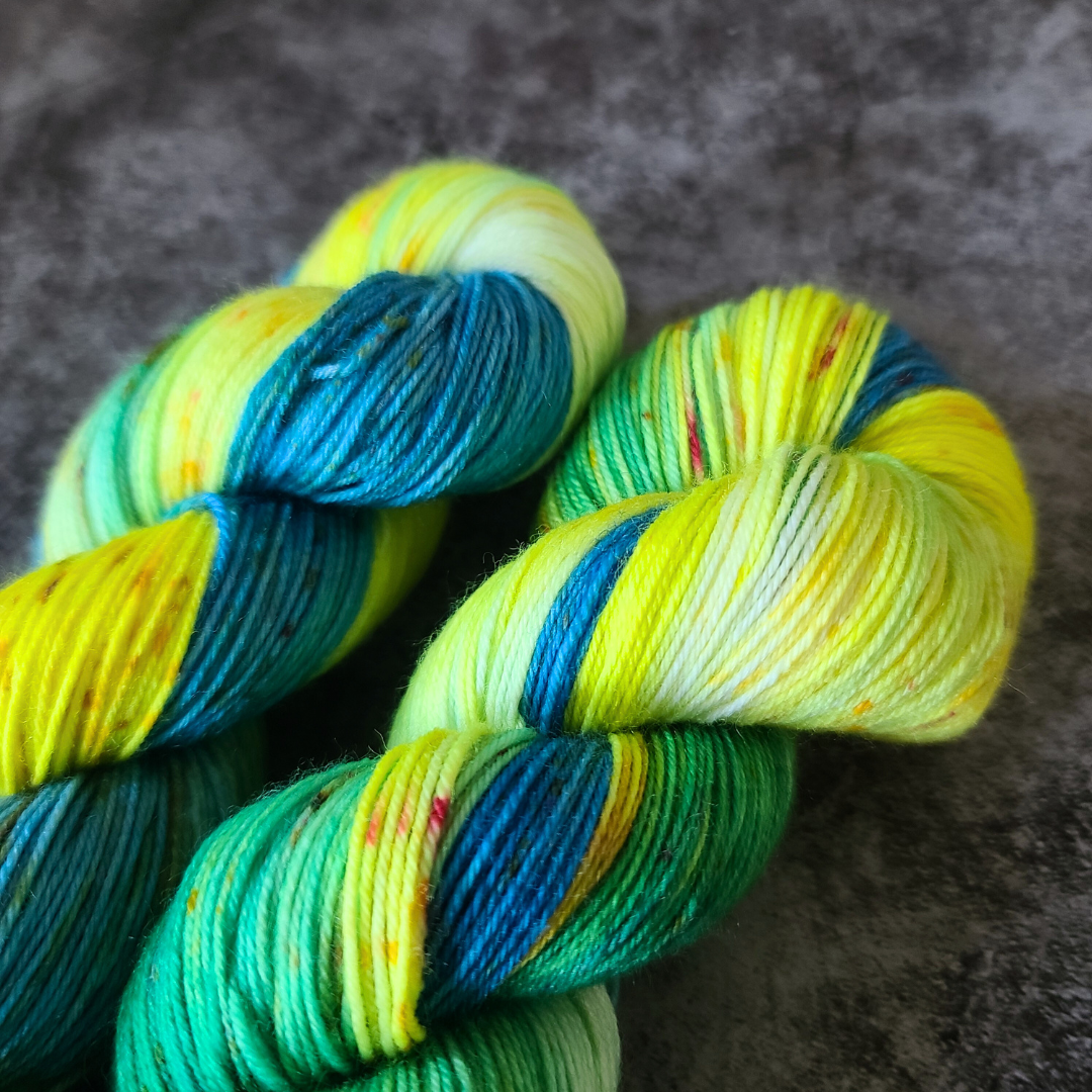 Sam Stardew Valley hand dyed yarn - GamerCrafting Yarns
